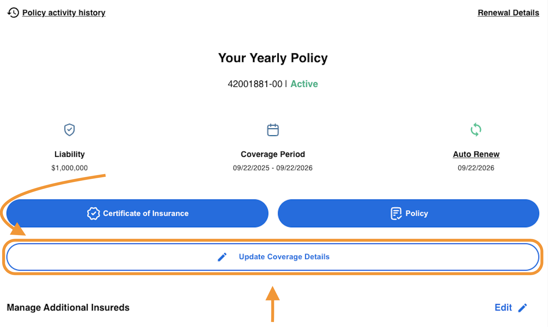 How do I Increase/Decrease my Policy Liability Limits? – SkyWatch.AI US